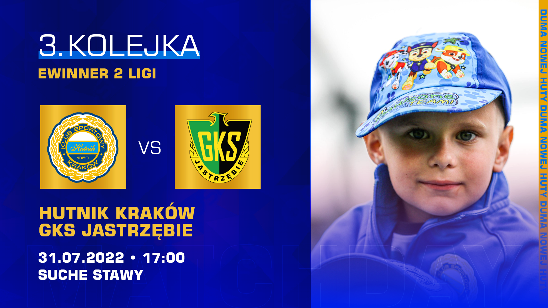 W 3. kolejce z GKS-em Jastrzębie. - Hutnik Kraków